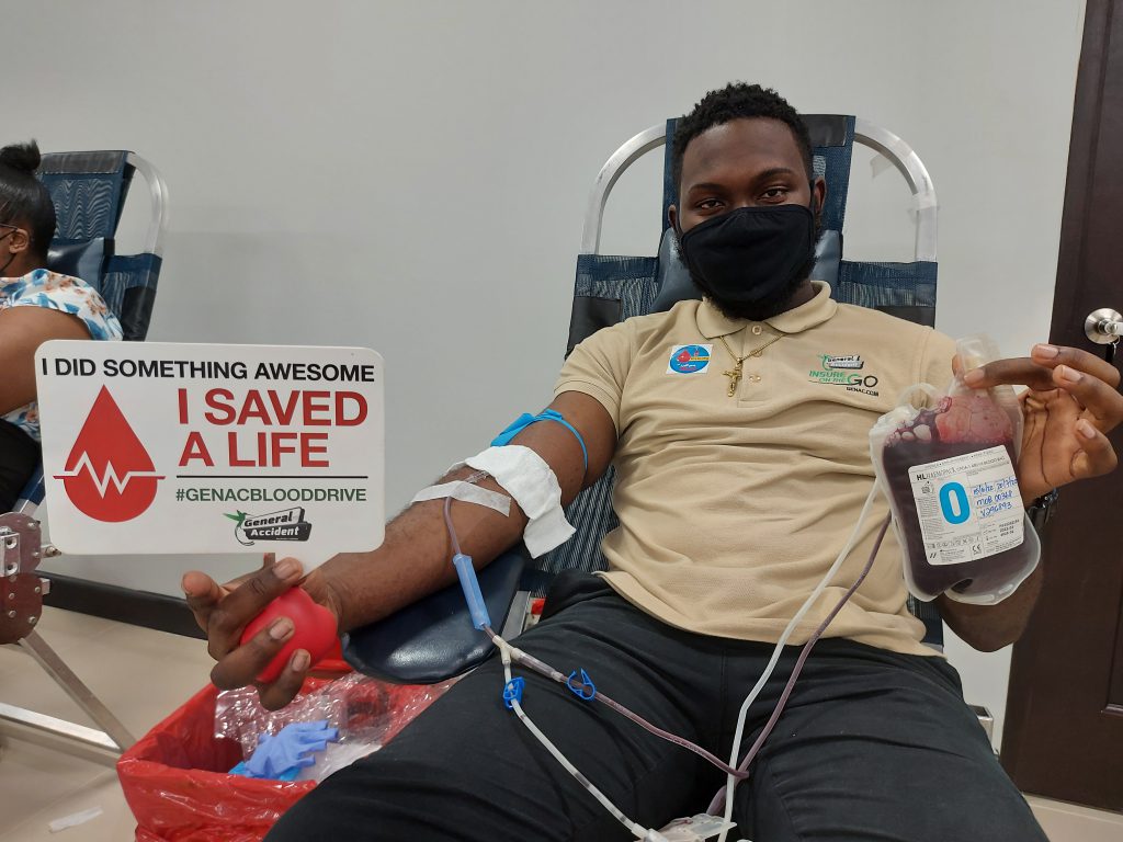 General Accident Blood Drive Draws Young Blood - General Accident